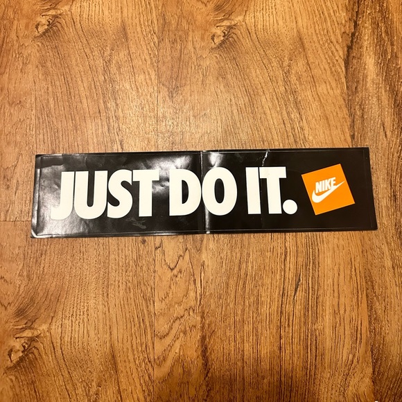 Nike | Art | Nike Just Do It 3th Anniversary Slogan Sticker | Poshmark